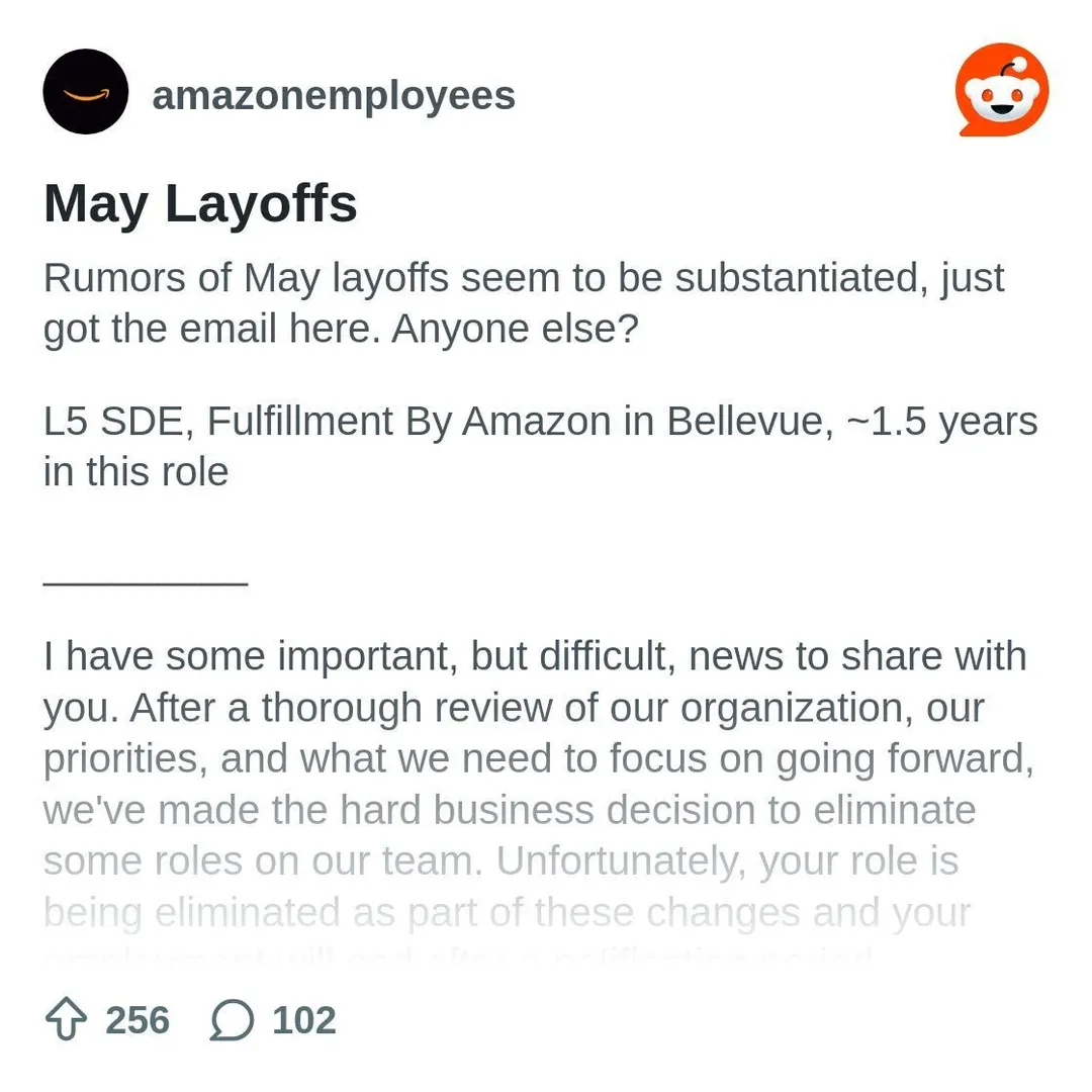 Amazon Layoffs Discussions - Blind