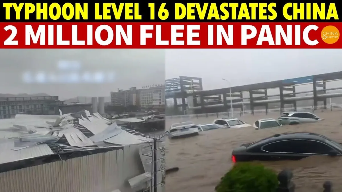 Typhoon Level 16 Devastates China, 2 Million Flee in Panic, Tofu-Dreg ...