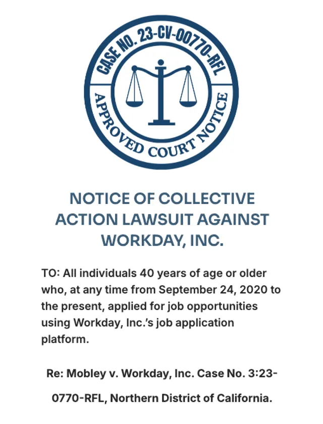 Workday getting sued for rejecting 40+ year olds | Tech Industry - Blind