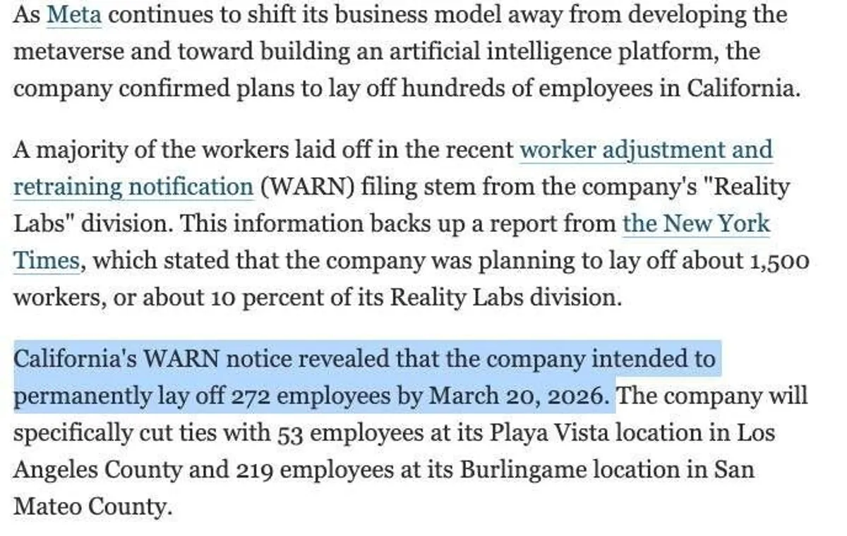 Meta layoffs in March confirmed | Tech Industry - Blind