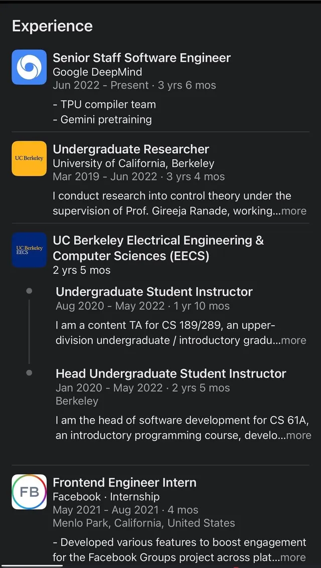 Google Senior Staff Engineer with 3.5 YOE + bachelor’s | Tech Industry ...