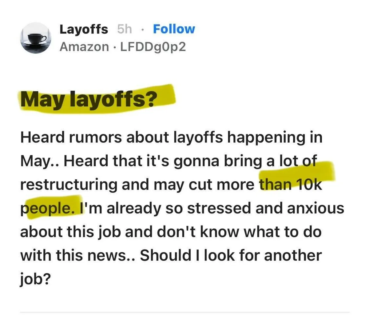 Amazon Layoffs Discussions - Blind