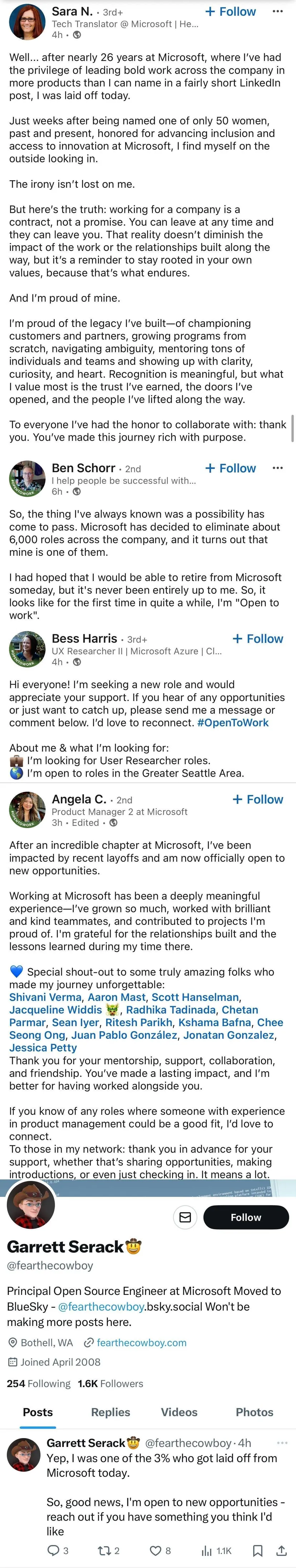 Microsoft Layoffs Discussions - Blind
