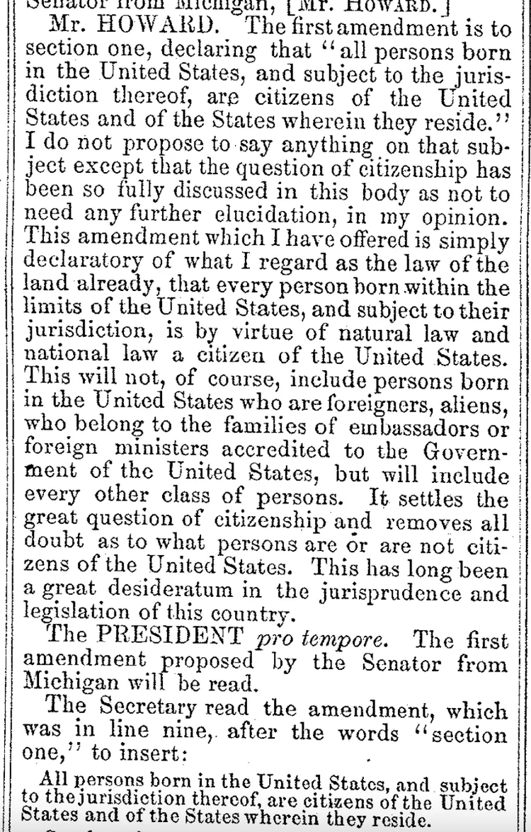 14th Amendment original interpretation and discussion | White House ...