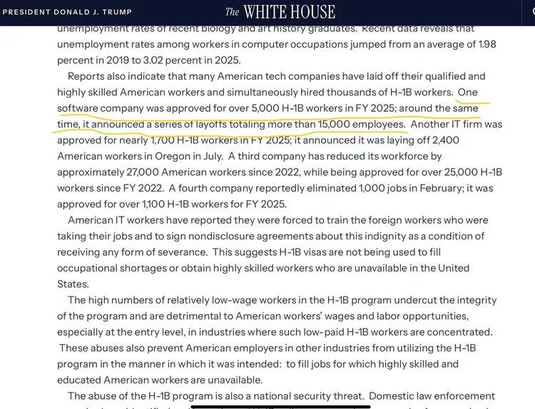 Blame Microsoft for the new H1B restriction | Tech Industry - Blind