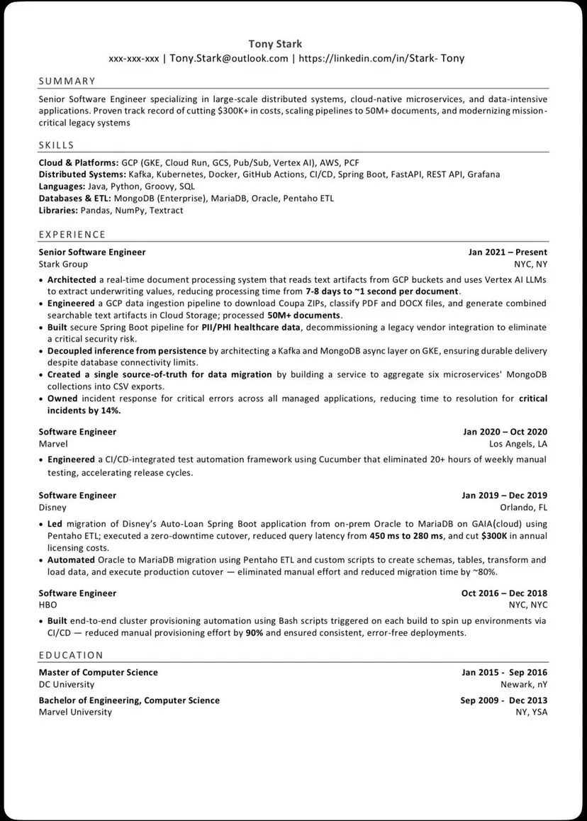 Please review my resume | Resume Review - Blind
