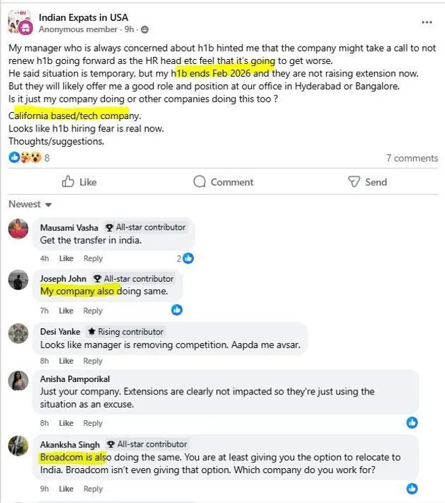 Tech Companies are NOT filing H1B extensions | Work Visa - Blind