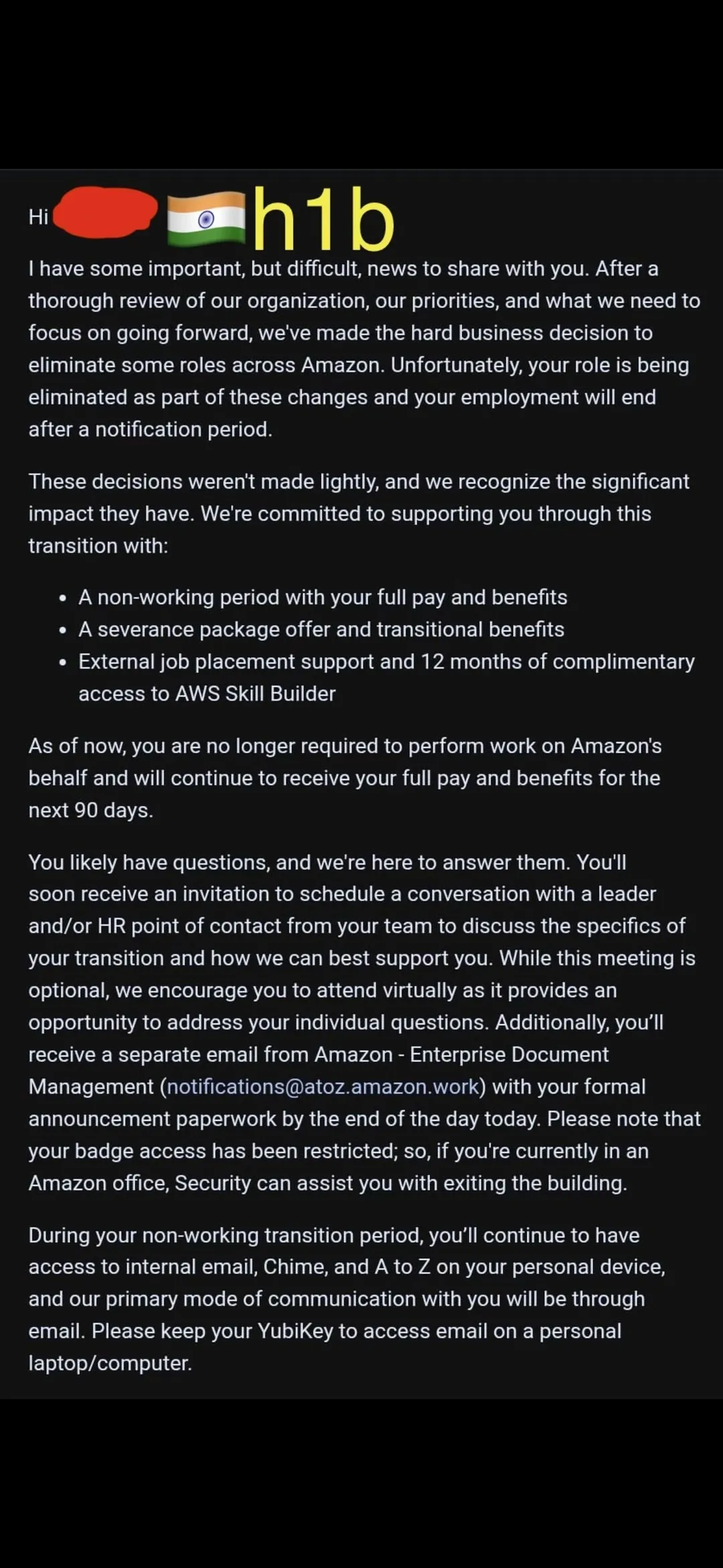 @MAGA - Yes MANY H1b Indians were laid off - but are ashamed/ scared to ...